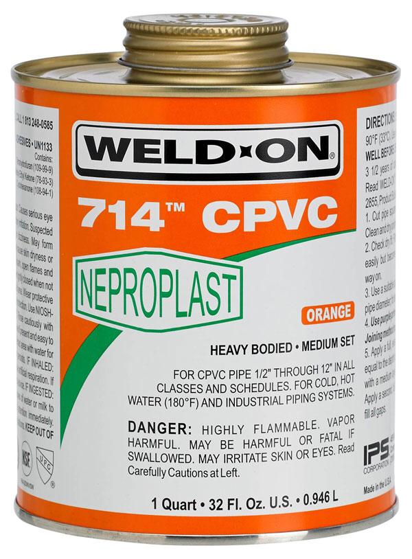 cement weld-on 714 ™ | elbow45.com