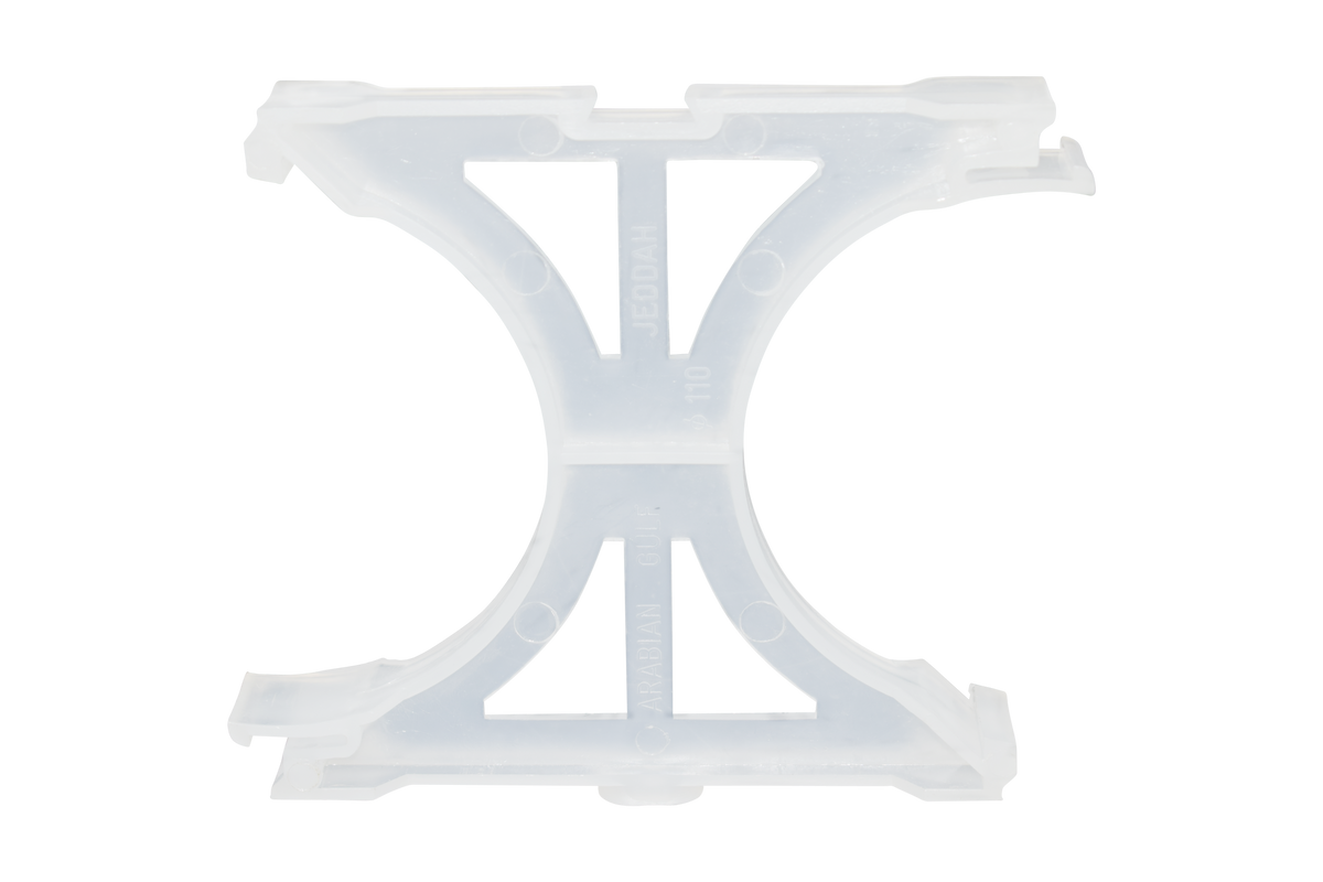 pipe spacer UPVC white | elbow45.com