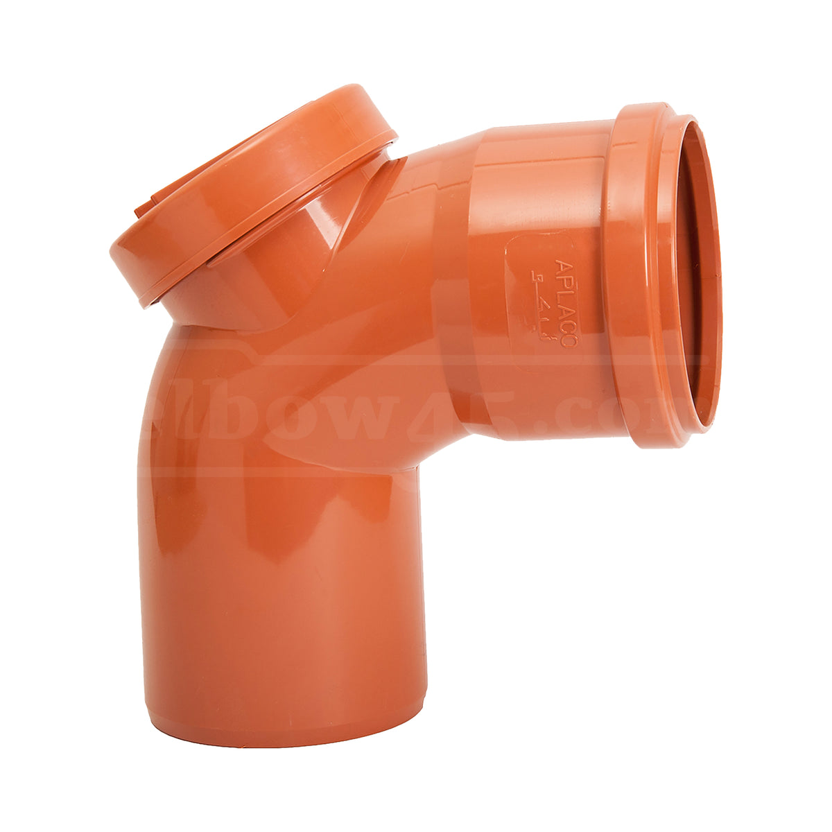 access bend 87.50 ° orange pvc– elbow45.com